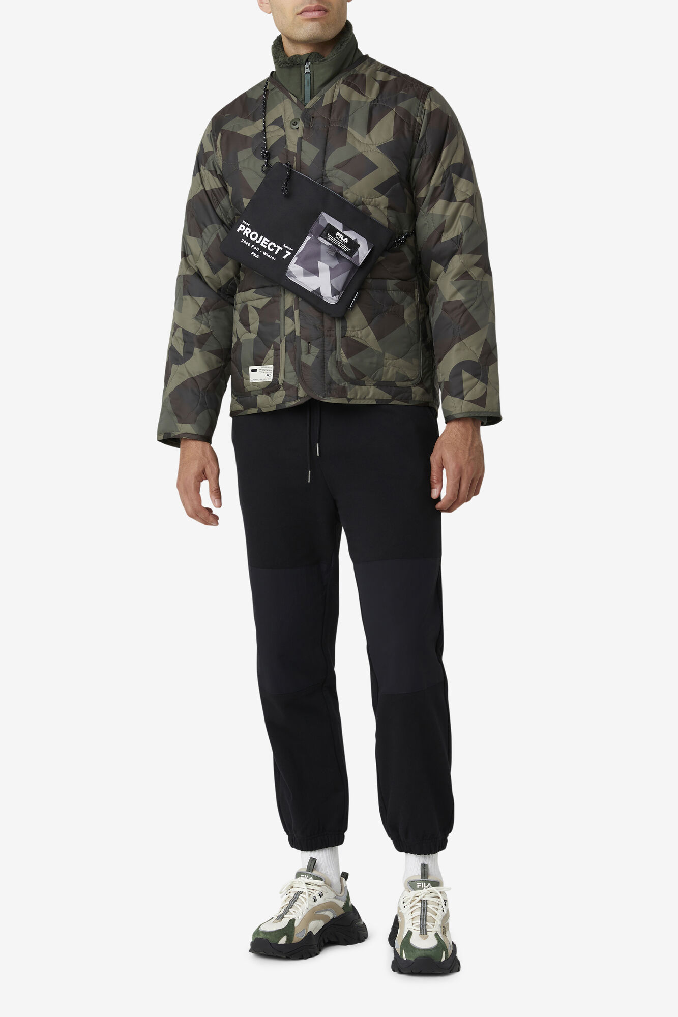 Project 7 Lightweight Quilted Military Jacket | Fila