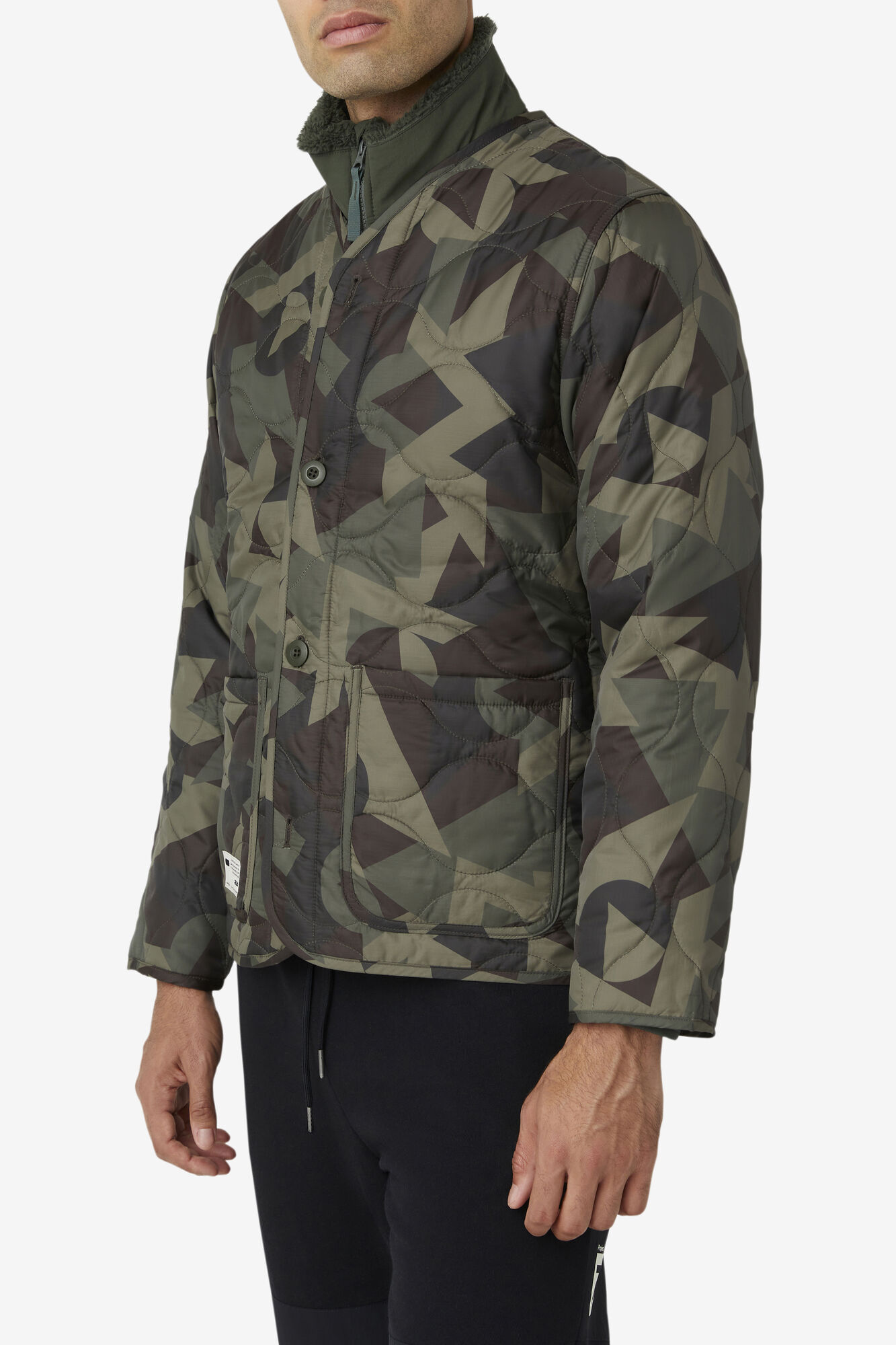 Project 7 Lightweight Quilted Military Jacket | Fila