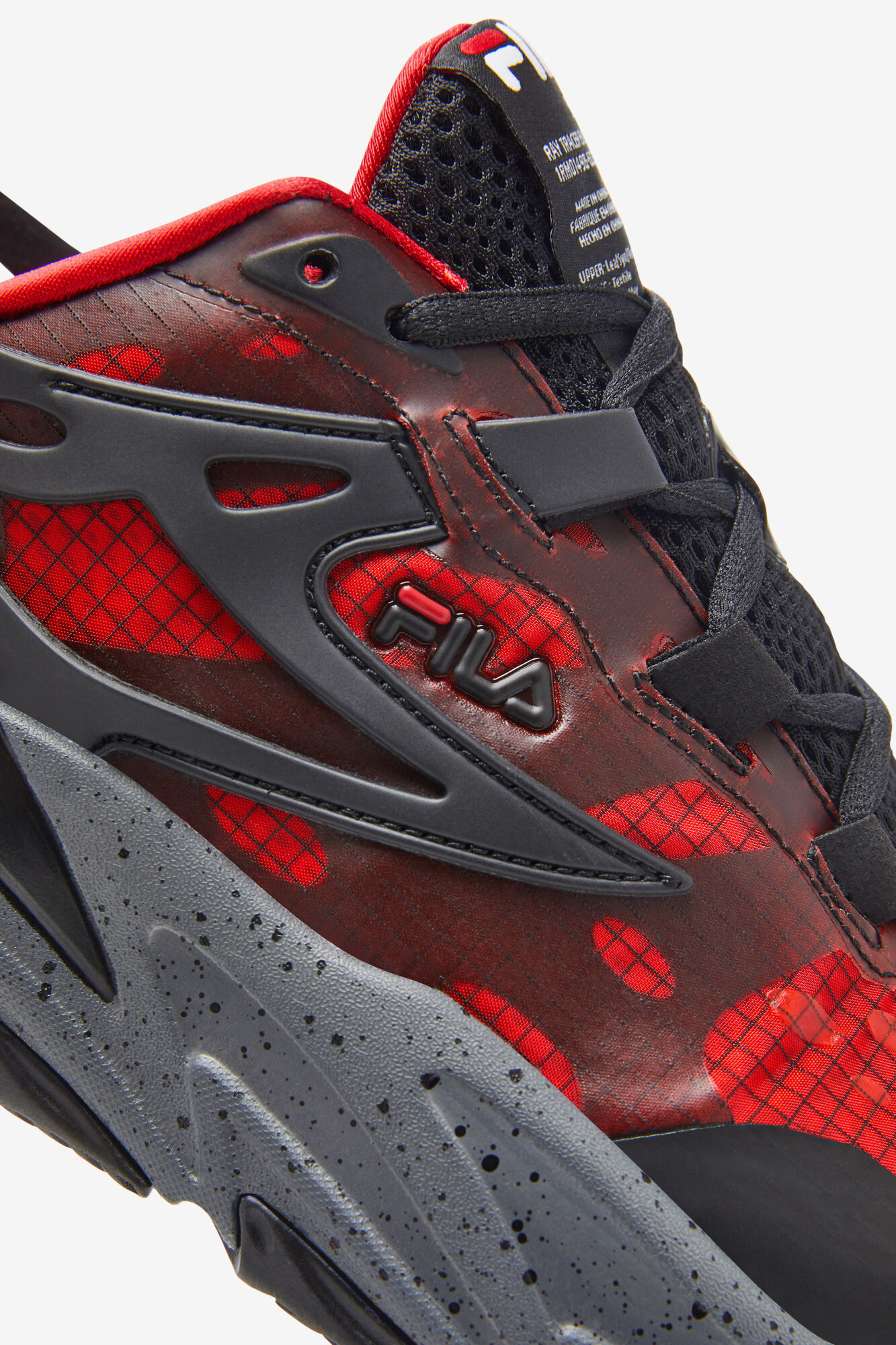 Ray Tracer Evo Men's Red and Black Sneakers | FILA