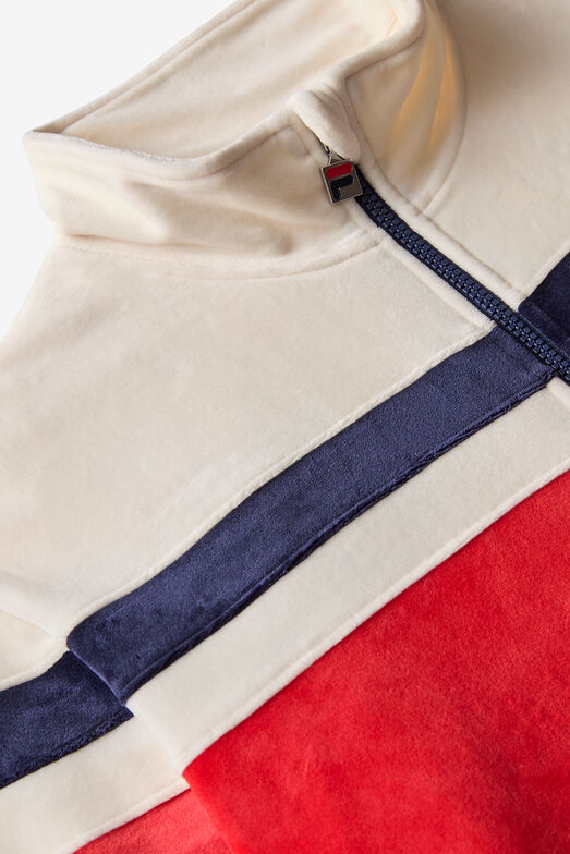 Smart Retro Velour Track Jacket With Zipper | Fila