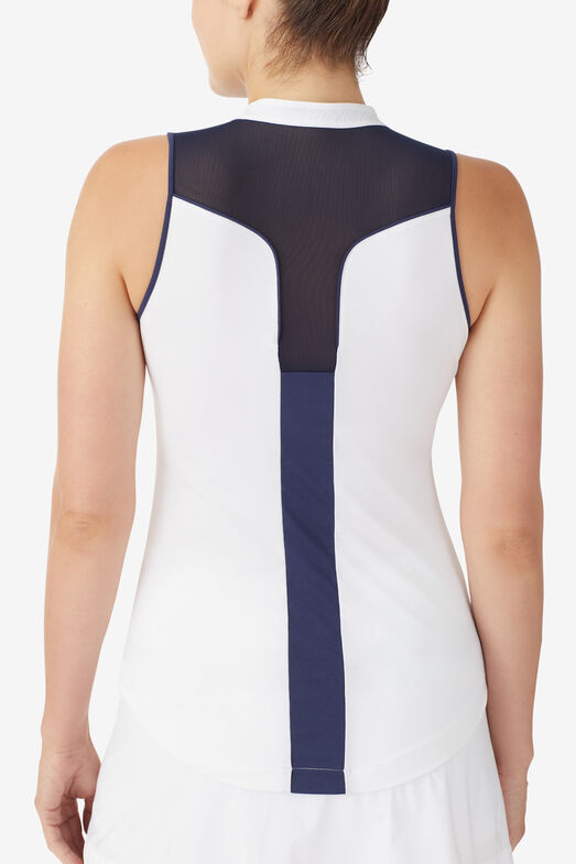 Alley Full Coverage Tennis Halter Tank Top | Fila