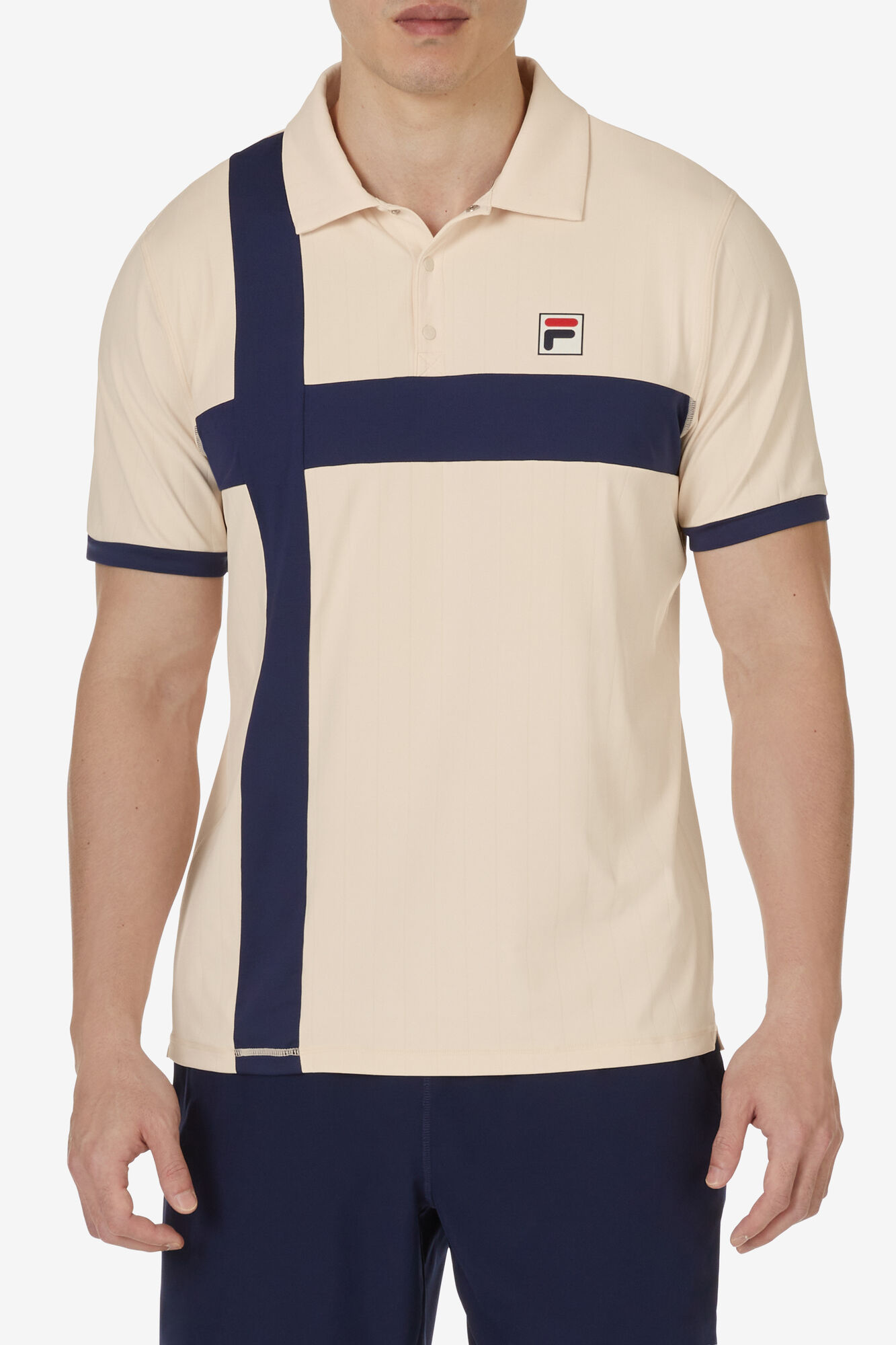 Heritage Pin Stripe Men’s Polo T-shirt | Fila