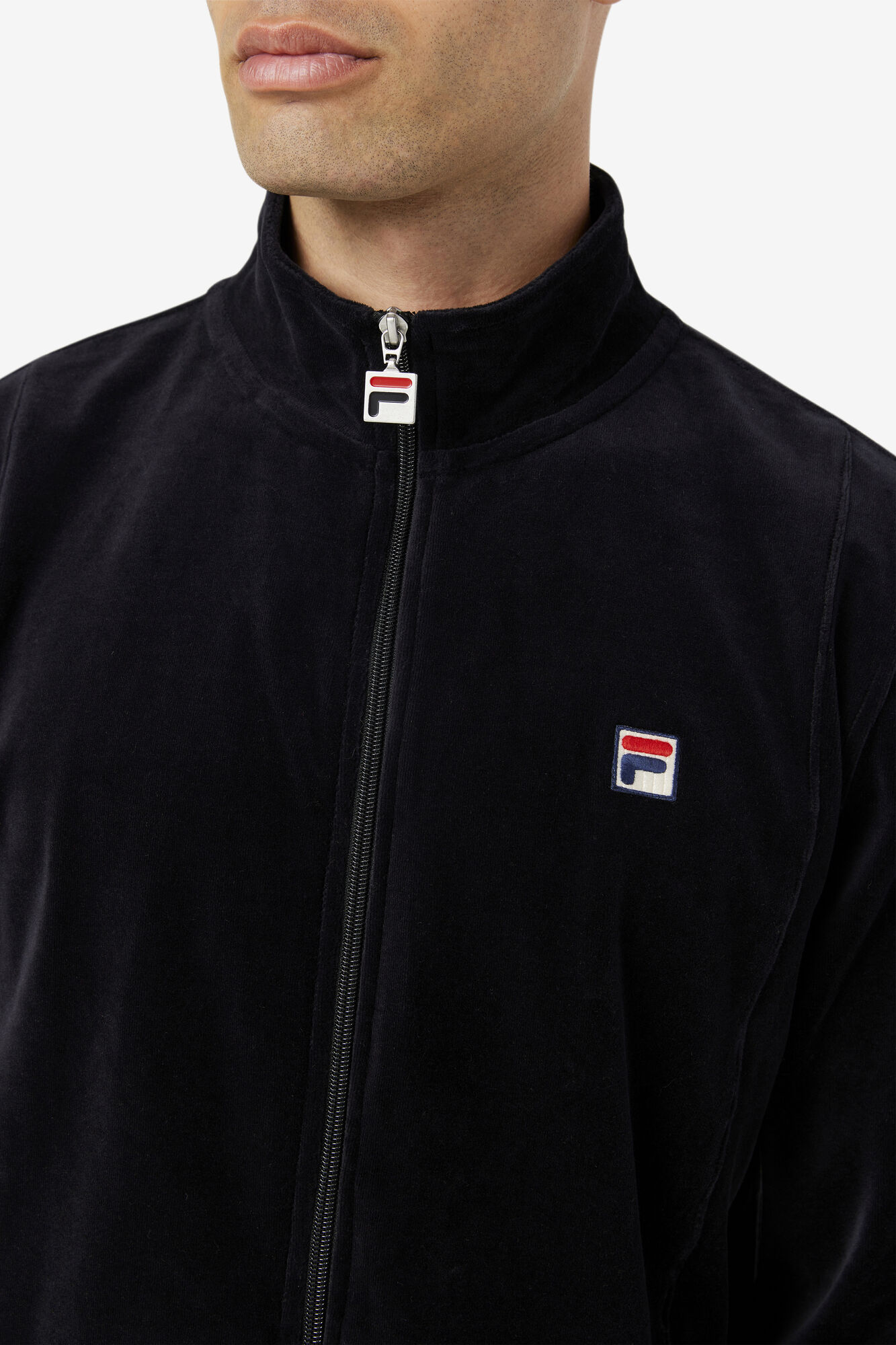 Men's Zip Up Velour Jacket | Fila