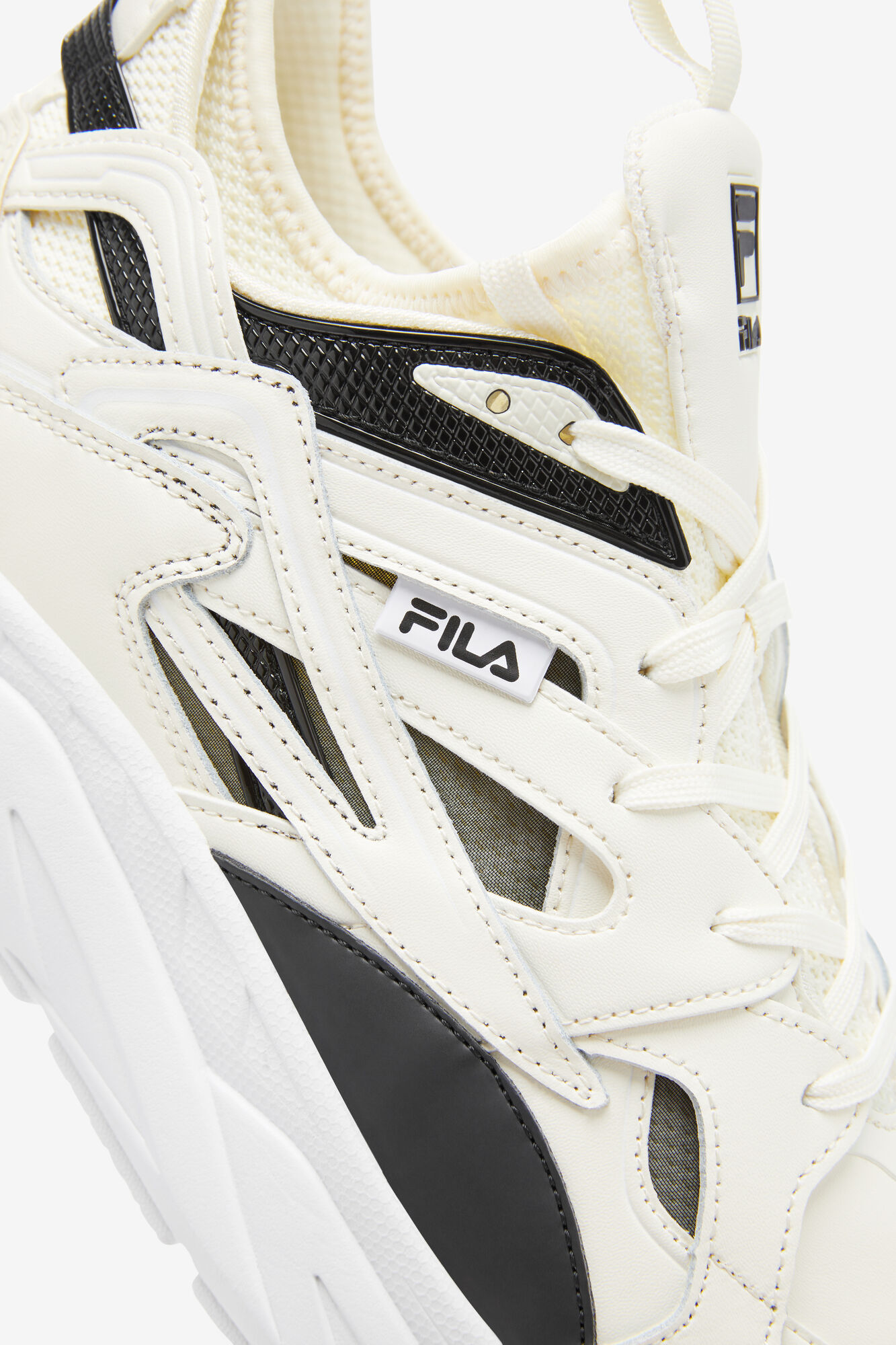 Black & Red Hallasan High Top Sneakers | Fila