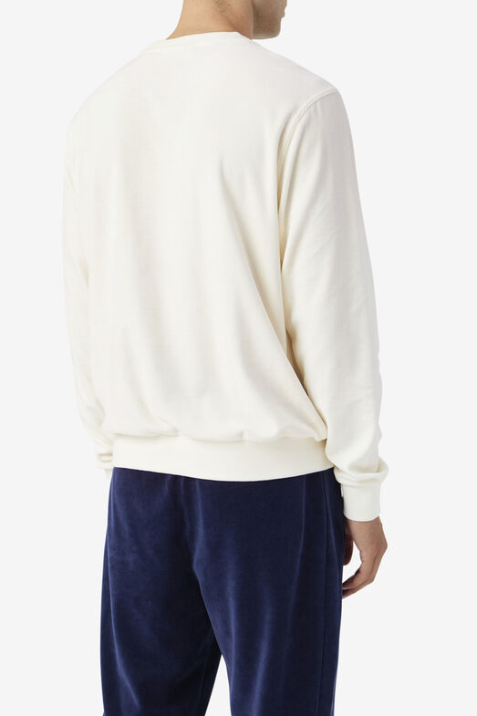 Earl Men's Long Sleeve Velour Crewneck | Fila