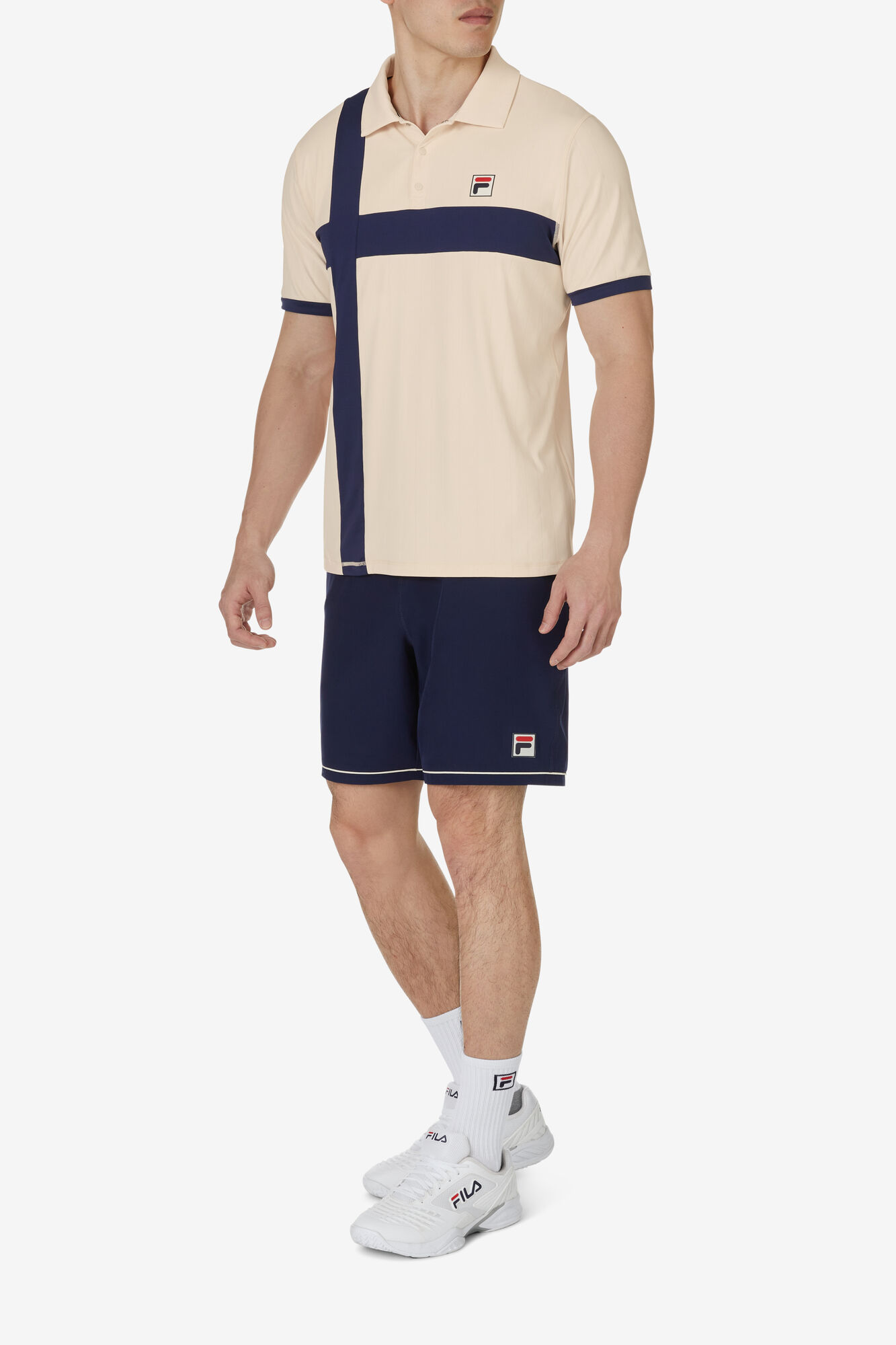 Heritage Pin Stripe Men’s Polo T-shirt | Fila