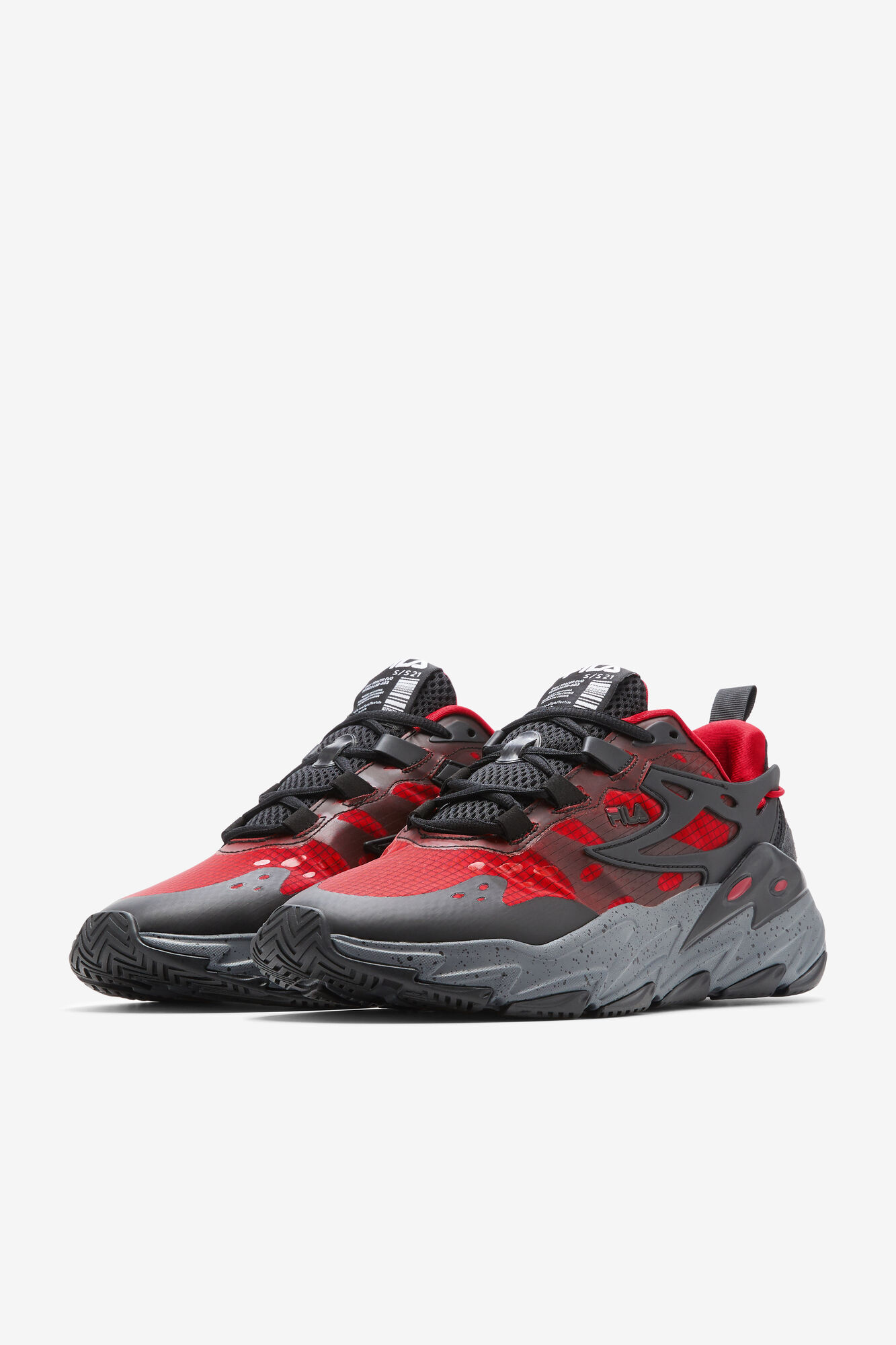 Ray Tracer Evo Men's Red and Black Sneakers | FILA