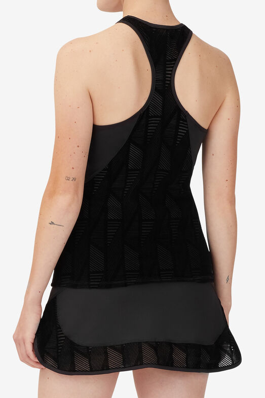 Slice Tennis Halter Tank Top | Fila