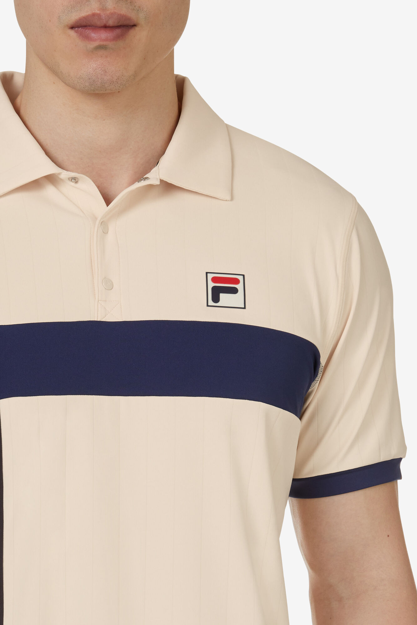 Heritage Pin Stripe Men’s Polo T-shirt | Fila