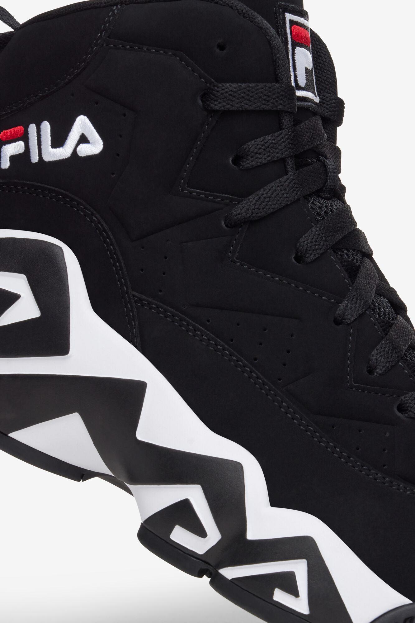 Mb Men's Black And White Basketball Shoes | Fila